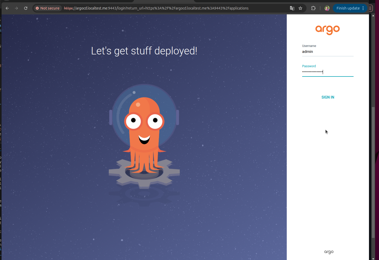 Argo CD integration with Core Helm chart - KubeStellar
